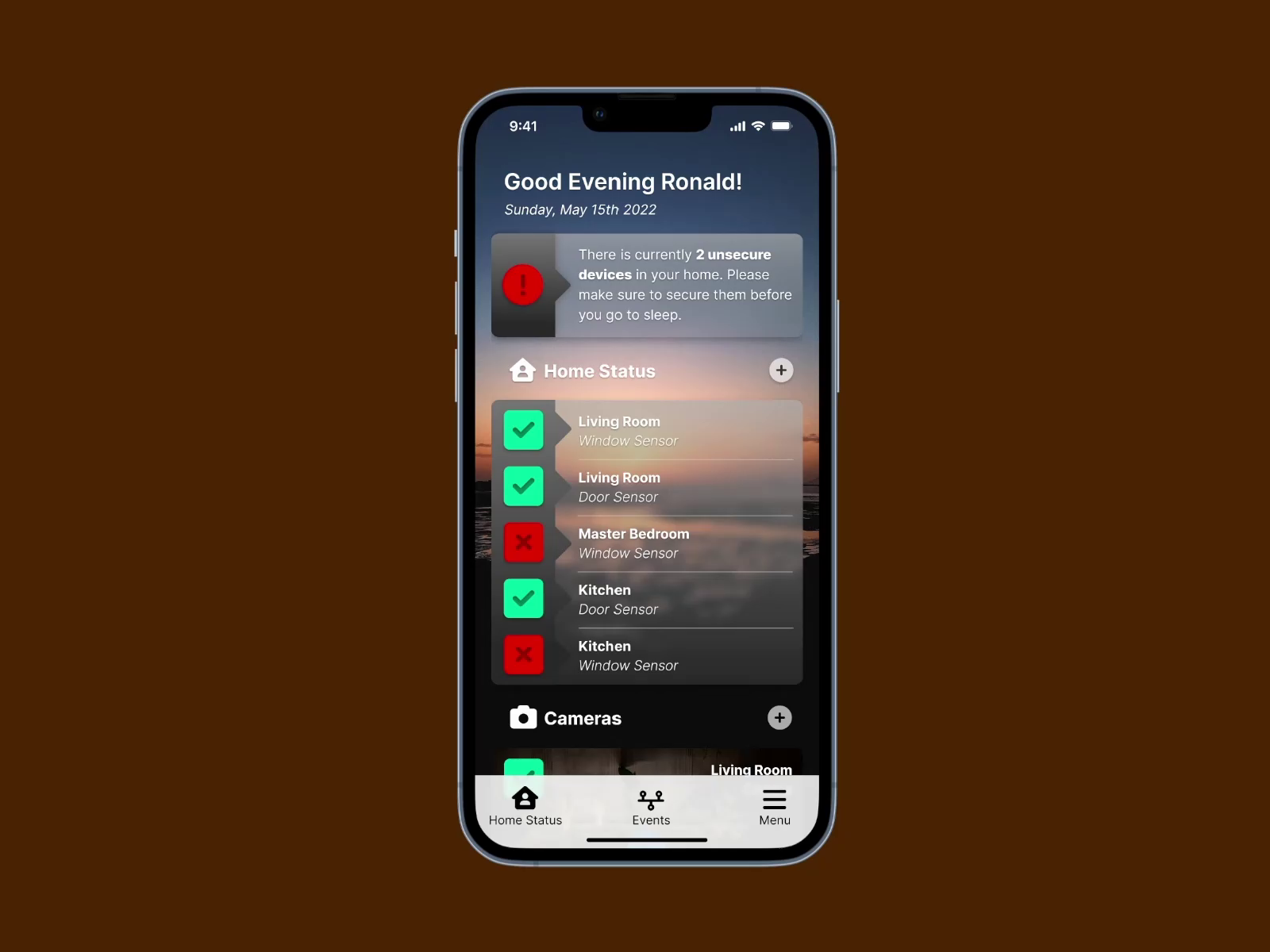 Secure Status Home Monitoring System by Richard Tiernan on Dribbble