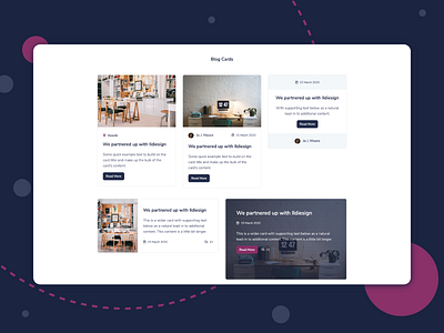 Blog cards - Pixel Pro Bootstrap UI Kit by Themesberg on Dribbble