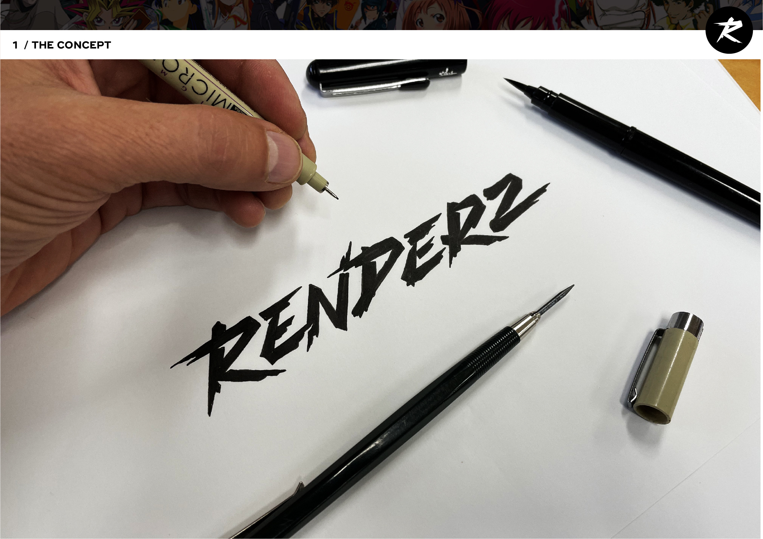 Renderz Logo Process by Matt Vergotis - matt@verg.com.au on Dribbble