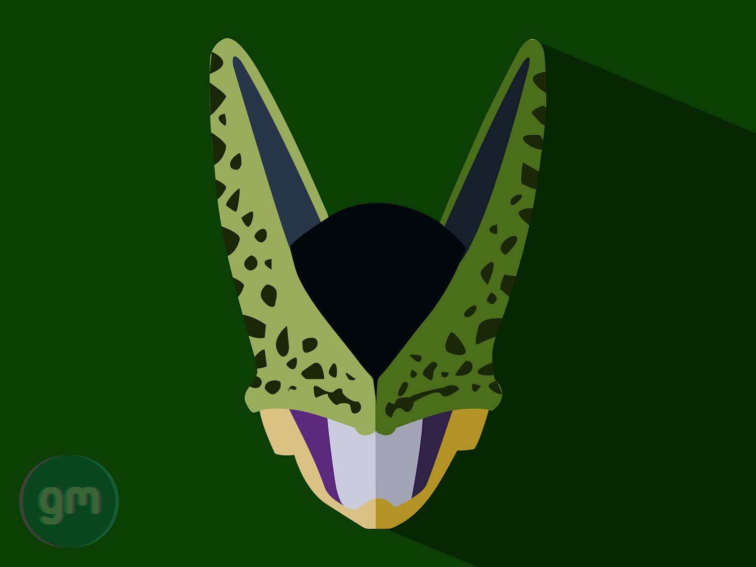 Flat art of Perfect Cell Form from Dragonball Z - Cell Saga by ...