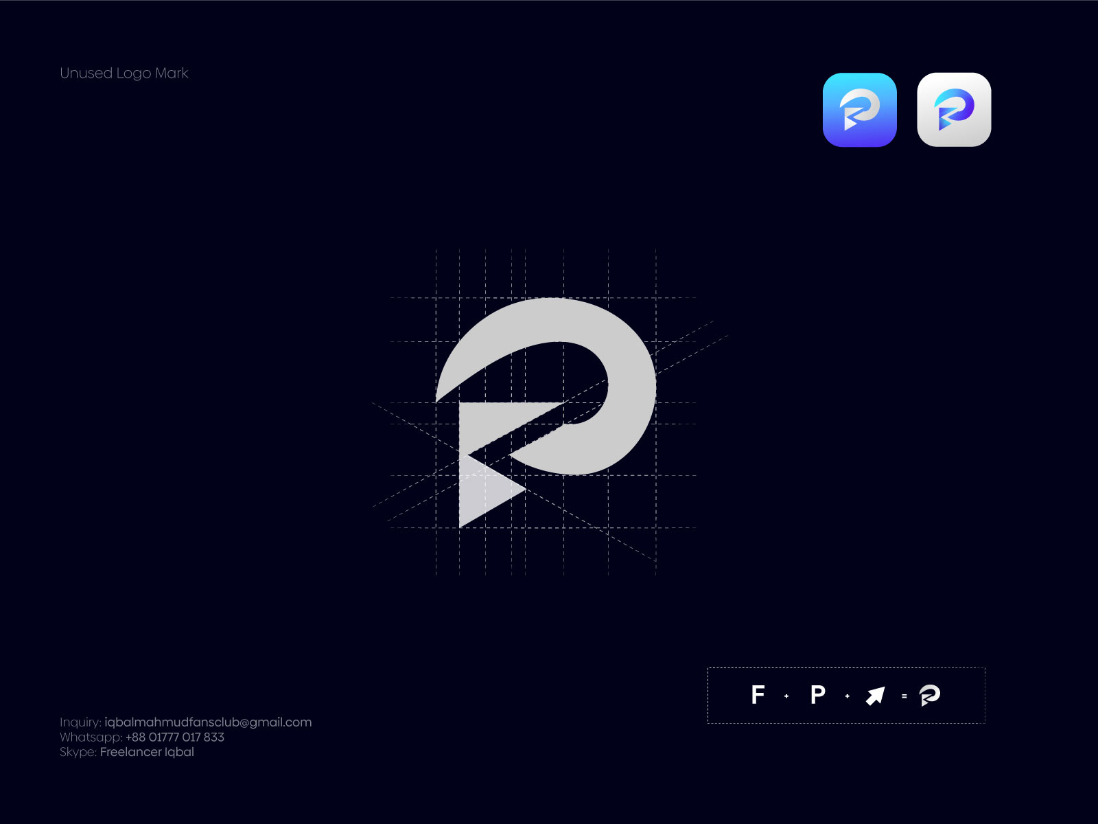 Payment Logo Design - F + P | Faxpay by Freelancer Iqbal | Brand ...