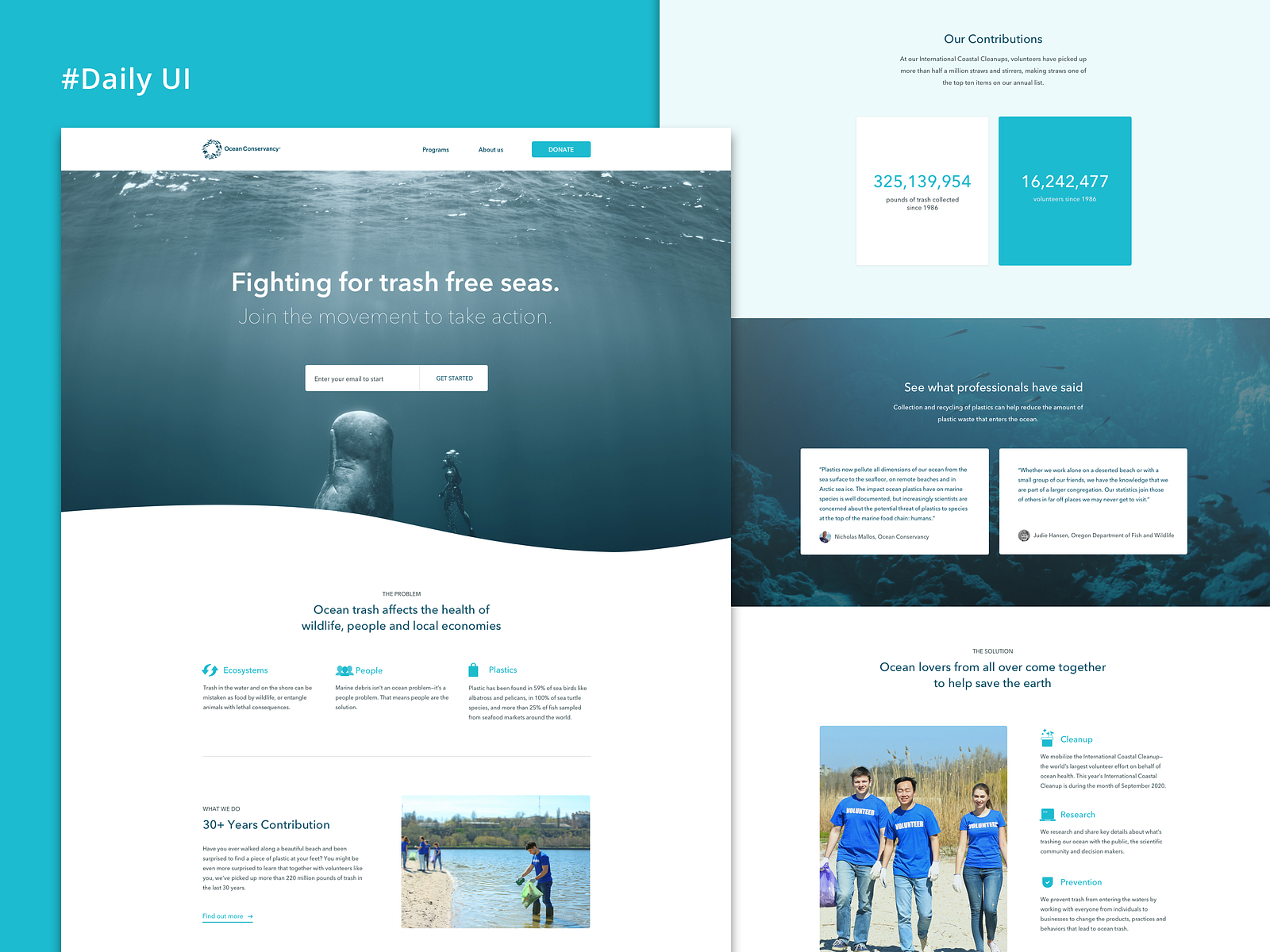 Daily UI_#3_Landing Page by Joy Duan on Dribbble