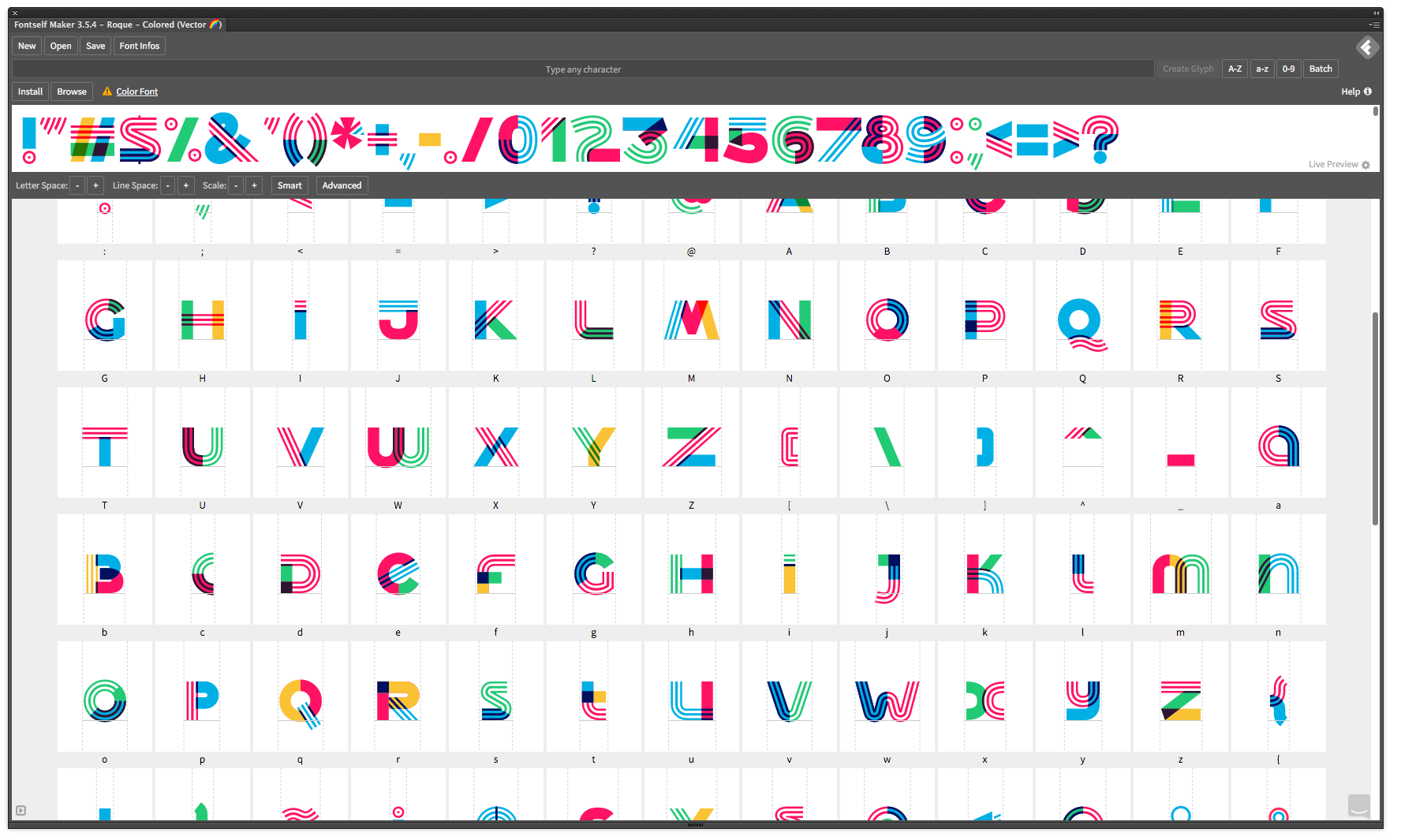 Roque color font by Roma Korolev (kaer logo) on Dribbble