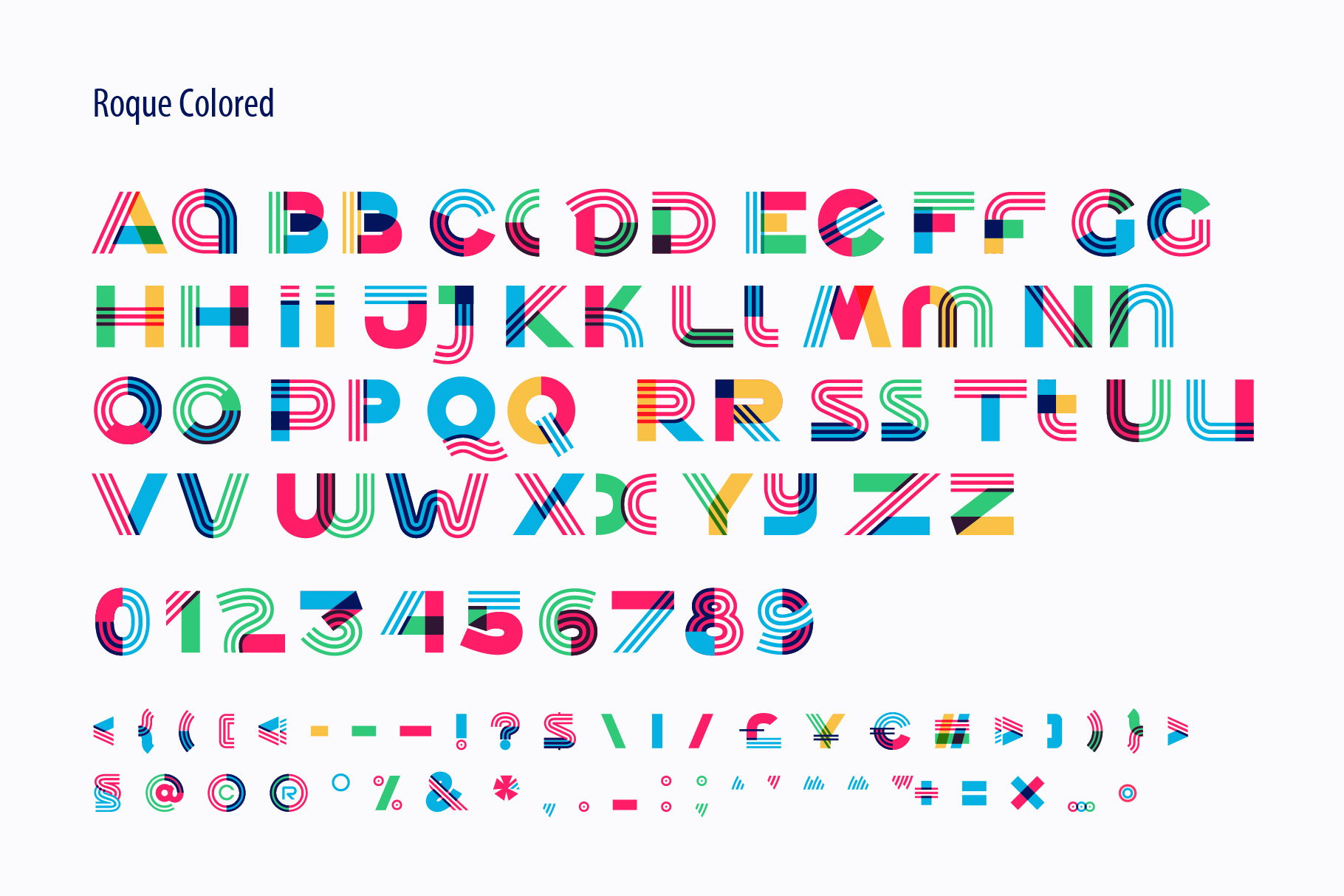 Roque color font by Roma Korolev (kaer logo) on Dribbble