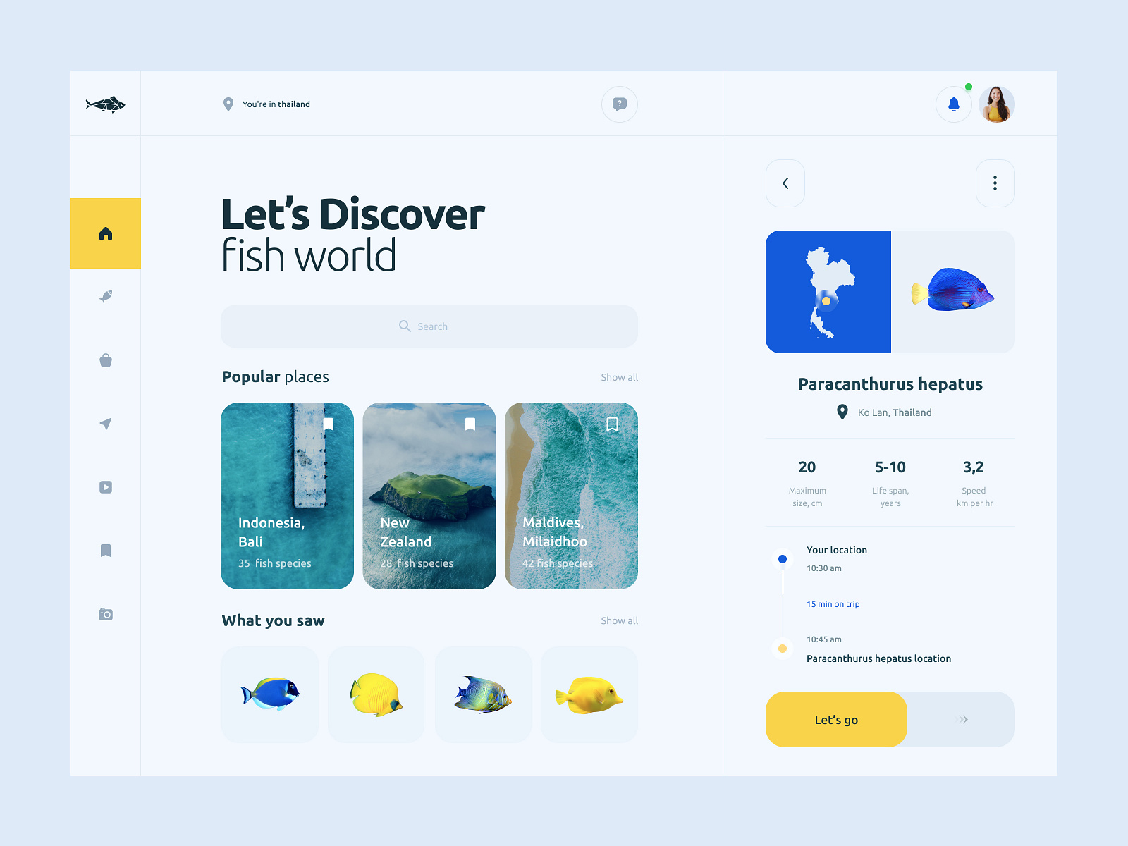 🐠 Fish Discover App by Yehor Haiduk 🇺🇦 for Ledo on Dribbble