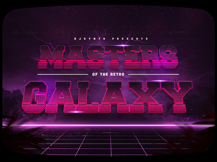 Synthwave Text Effects Retro Pack v3 by Storm Designs on Dribbble