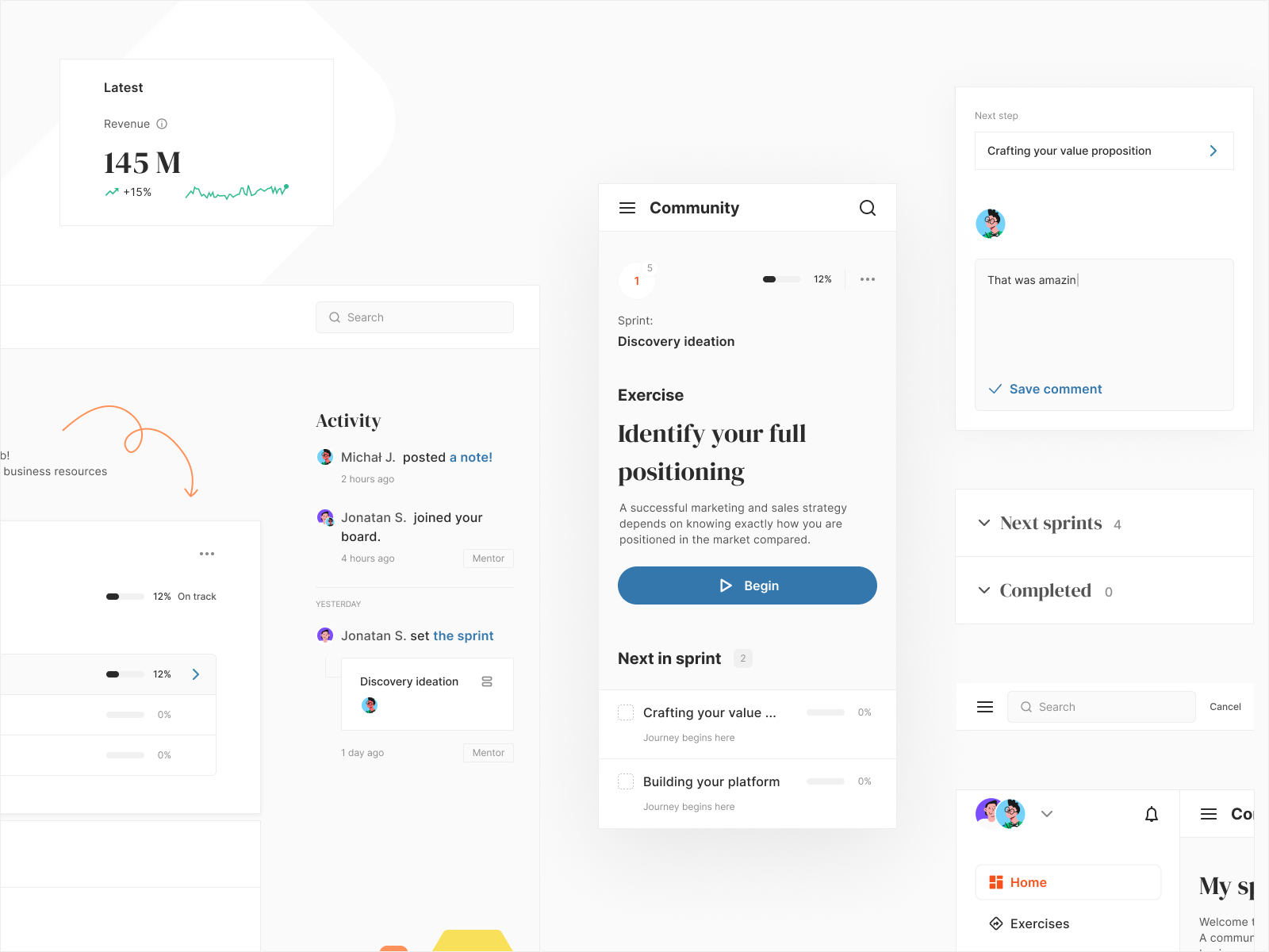 Community - UI Exploration by Piotr Kaźmierczak on Dribbble