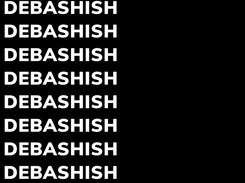 Stretch Word Animation by Debashish Nabajja on Dribbble