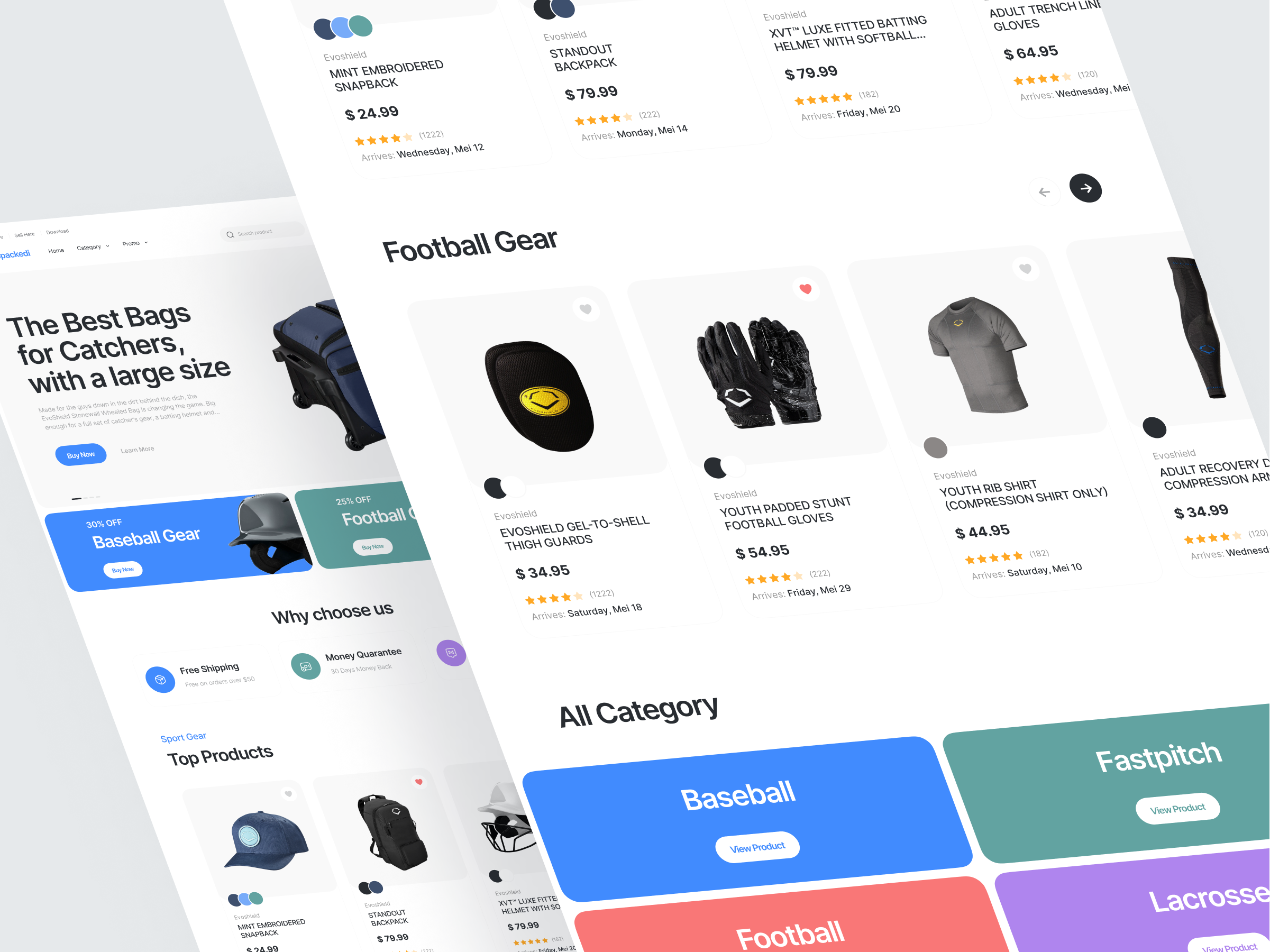 Tokopackedi - Sport Gear Store by Asal Design for Enver Studio on Dribbble