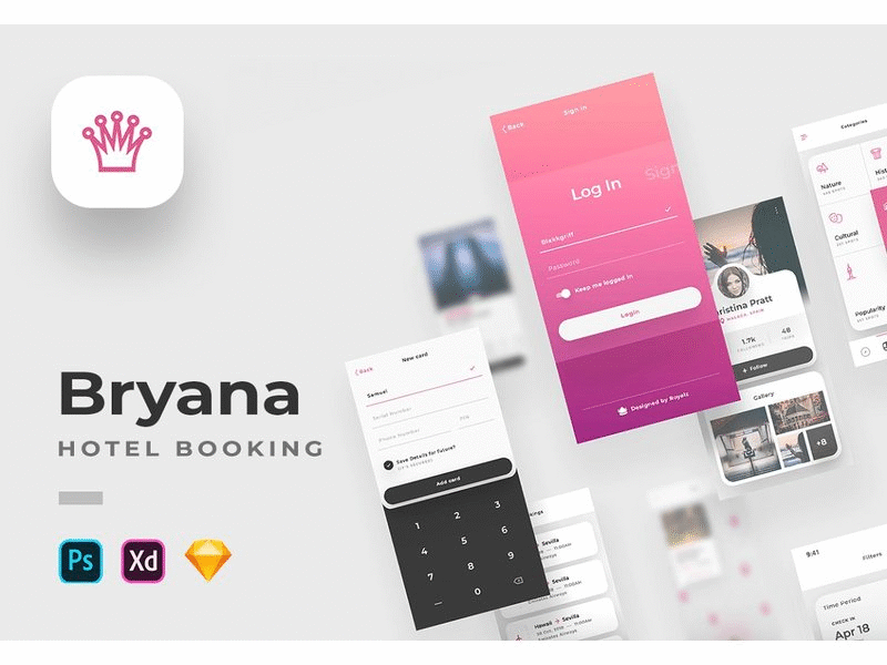 Hotel Booking App UI Kit by Design Stock on Dribbble