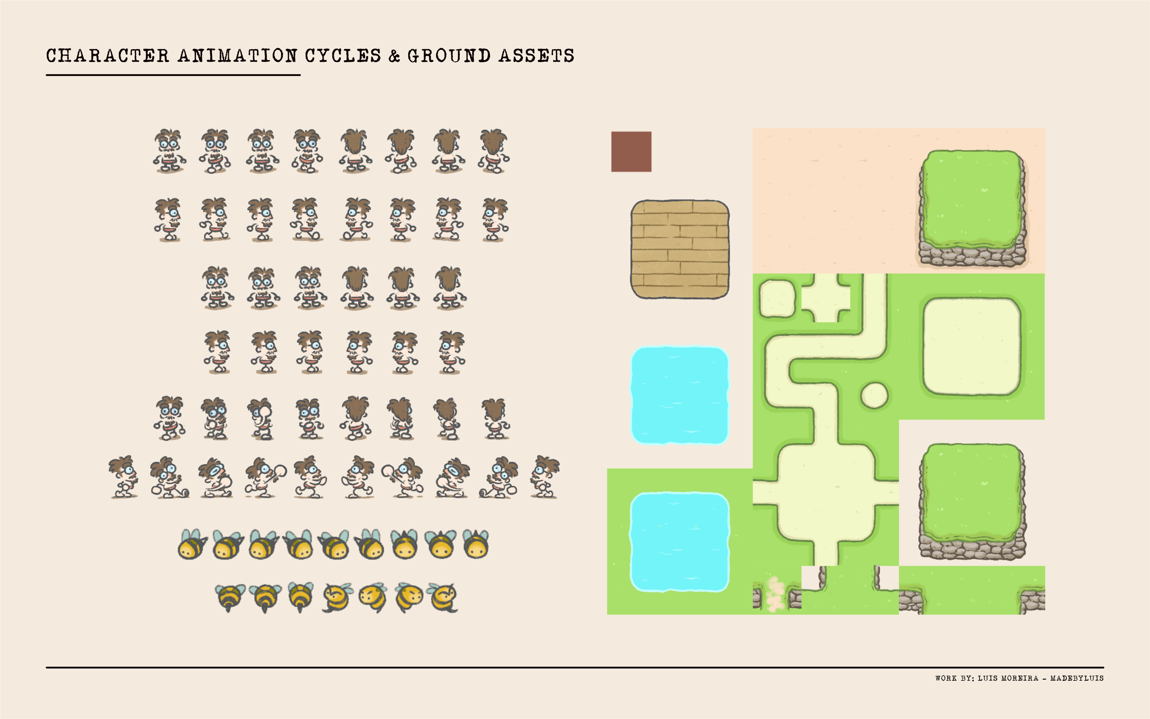 Enchanting Sea Shore City: 2D RPG Mobile Game Concept Art by Luís ...