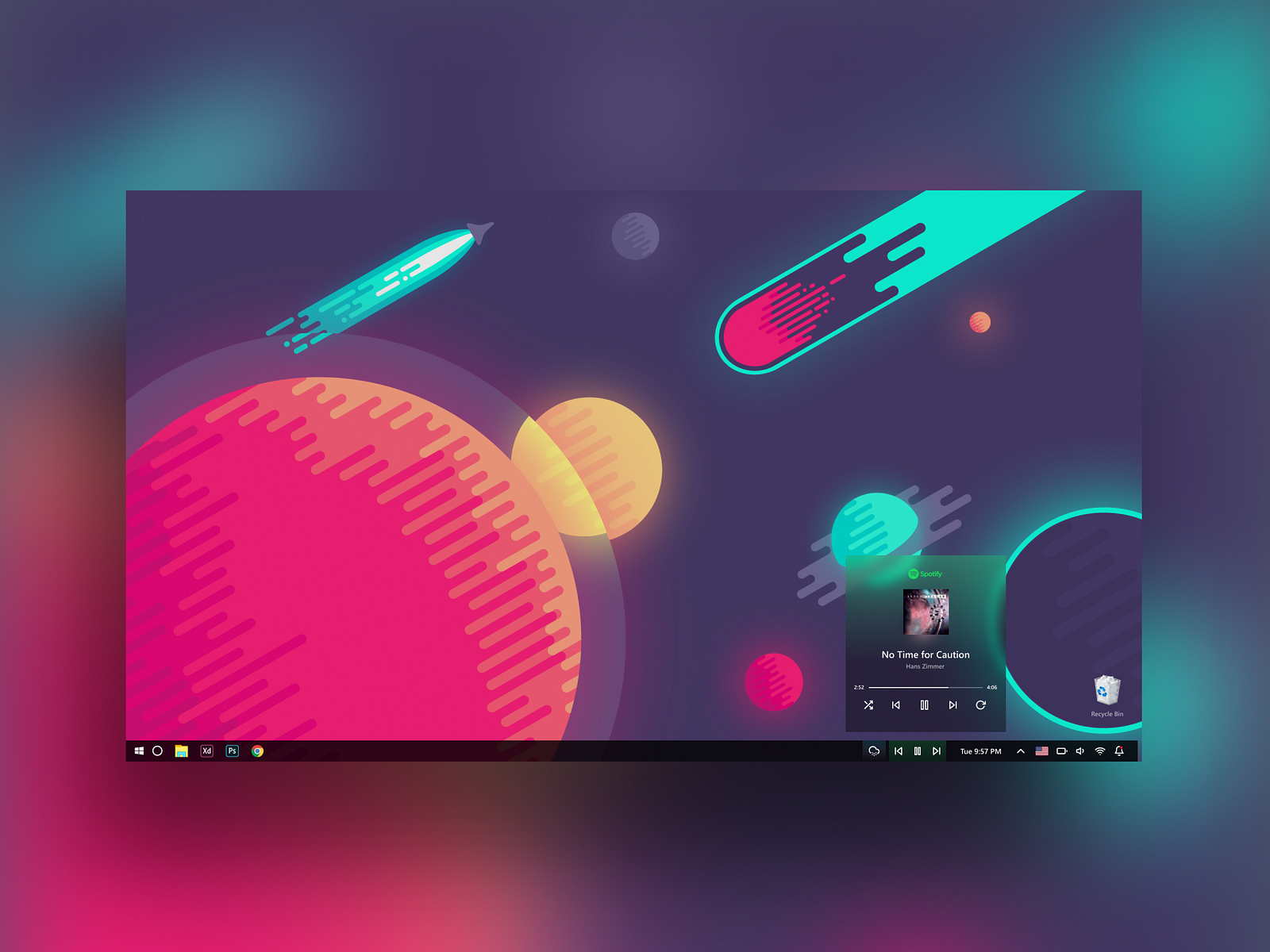 windows 10 taskbar redesign by Mohammad Sharifi on Dribbble
