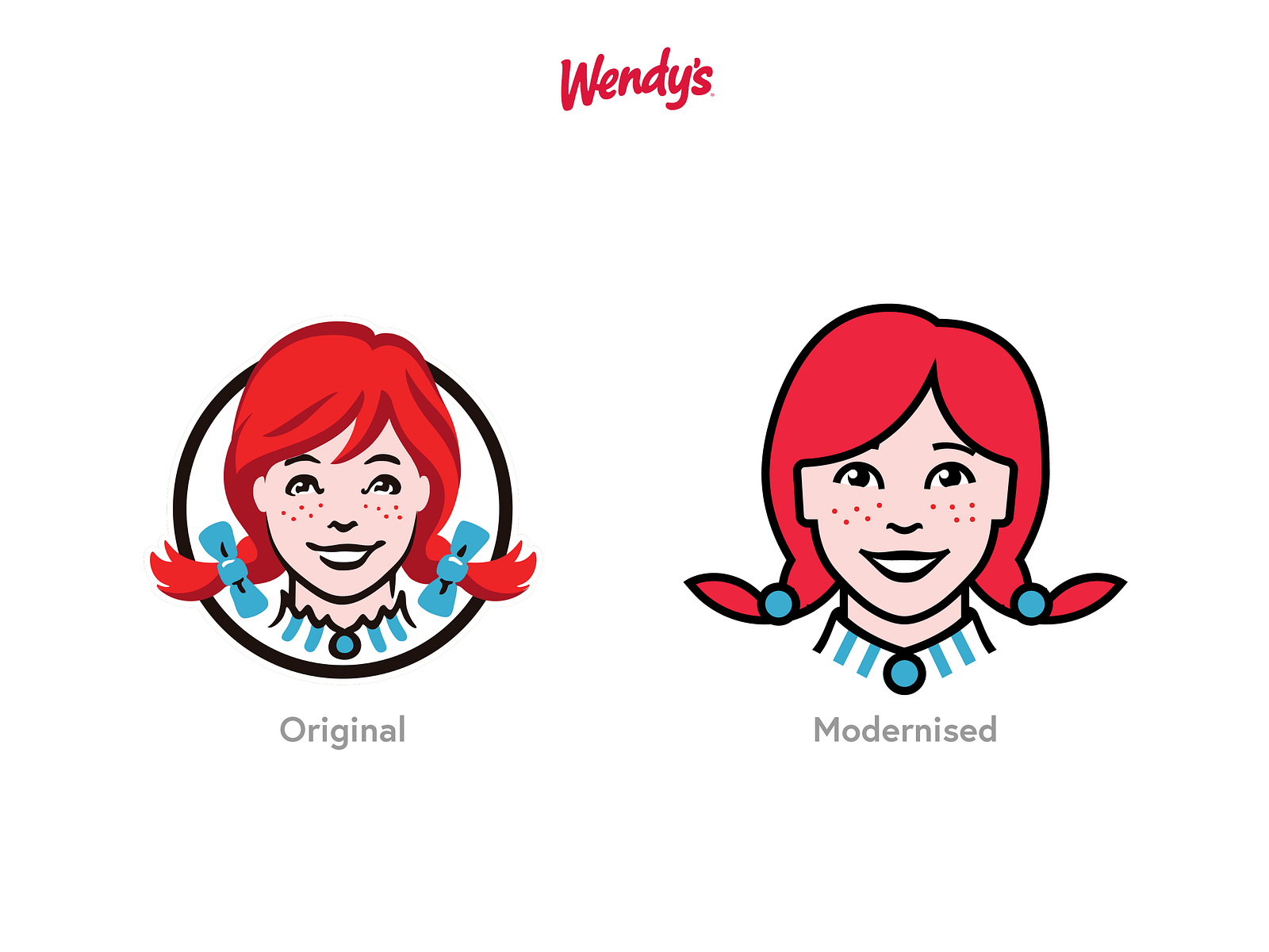 Wendy's Logo Redesign Concept by Robert Nowland on Dribbble