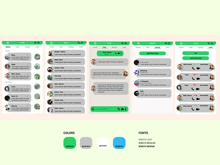 Whatsapp UI designs, themes, templates and downloadable graphic ...