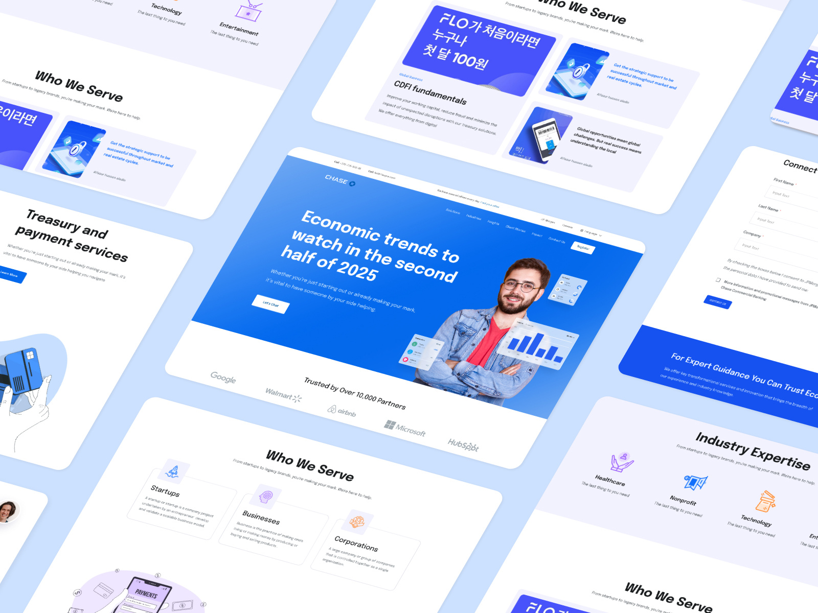 Economic Trends Website Template by Md Salah Uddin on Dribbble