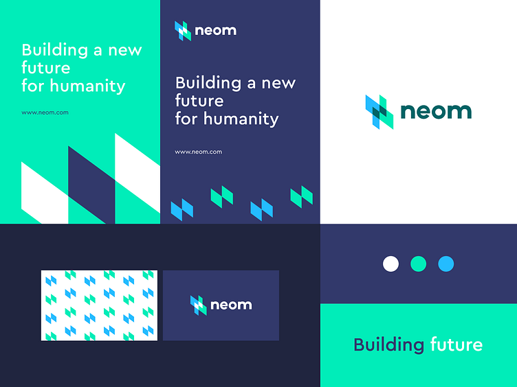 Neom - identity system by Ahmed on Dribbble