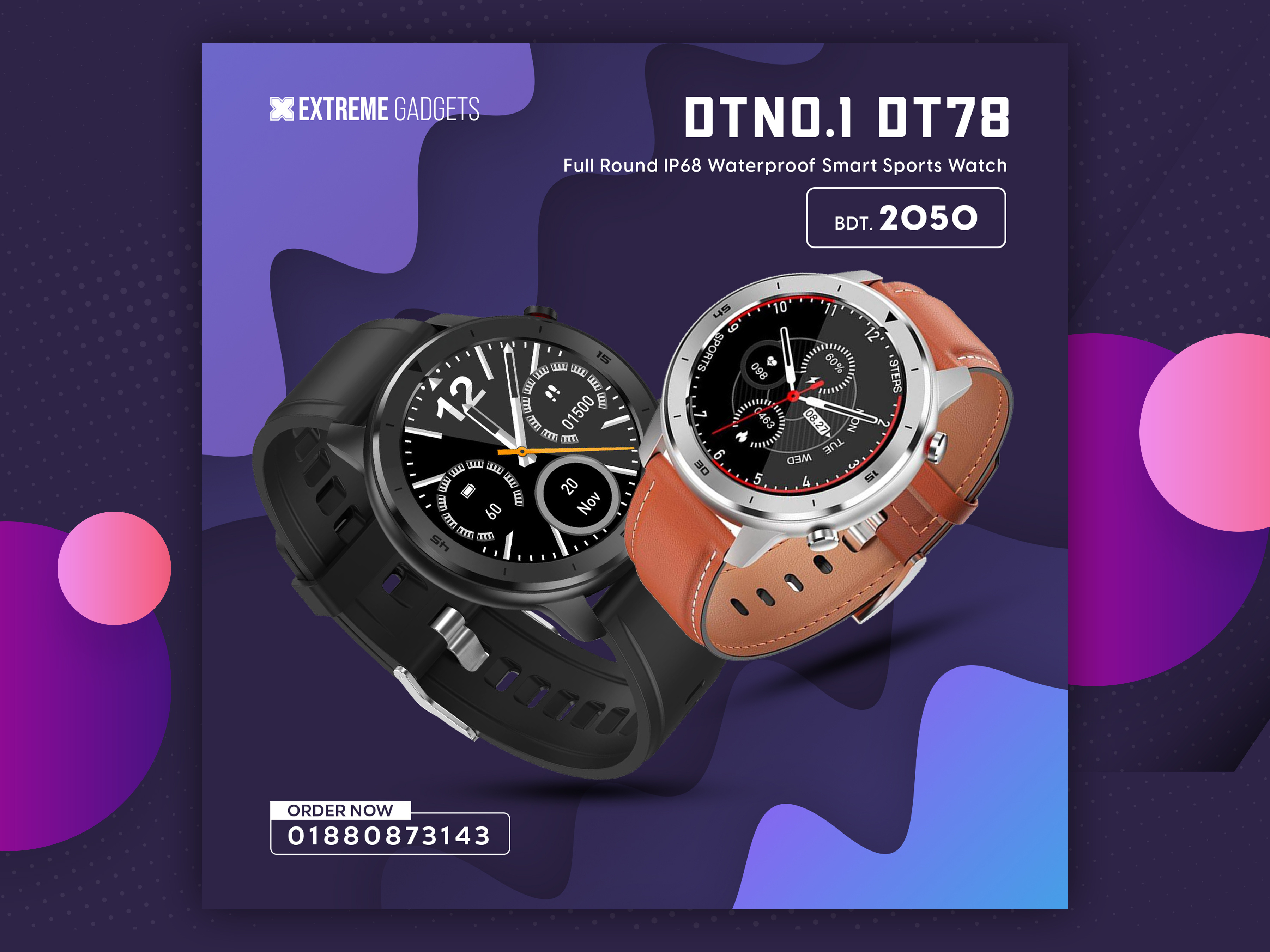 Smartwatch Banner Design Template by rebrandoo on Dribbble