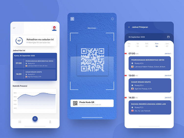 School Presence App by Rizky Aziz on Dribbble