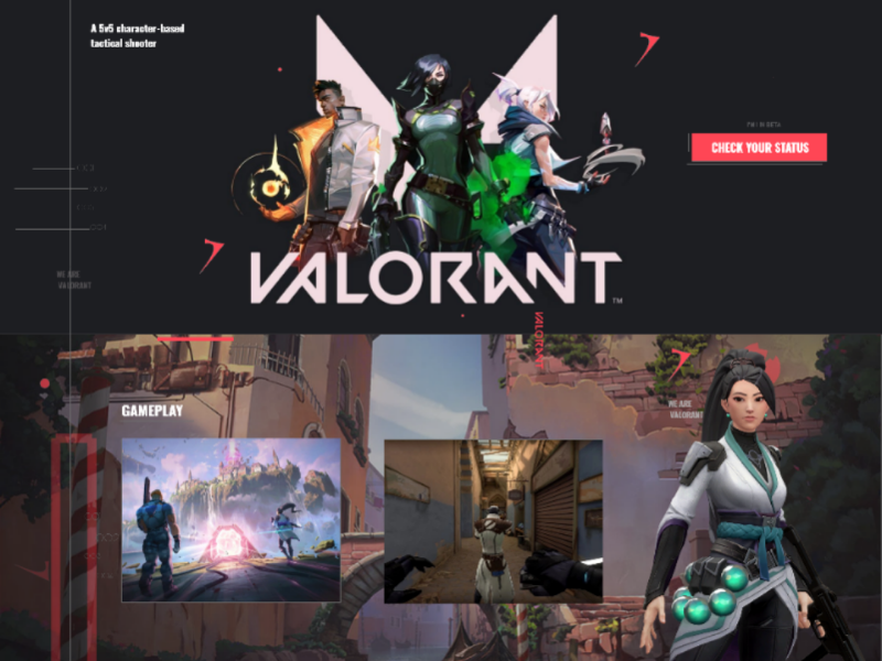 Valorant Web Concept by Hrishi Hete on Dribbble