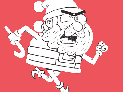 Mean Santa by Andres on Dribbble