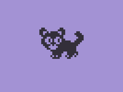 1-Bit Cat by Lou Bagel on Dribbble