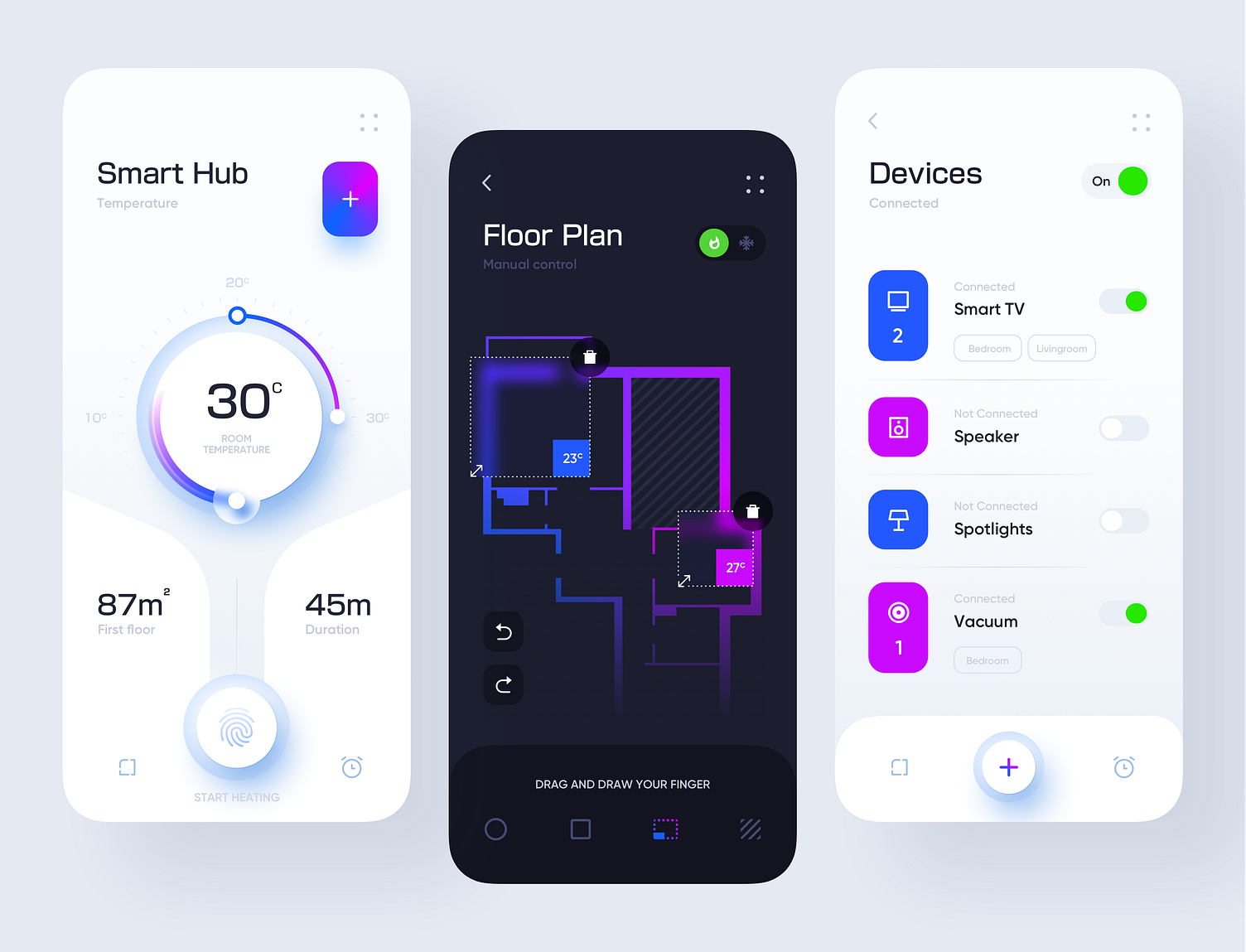 Smart Hub Application design by Ariuka on Dribbble