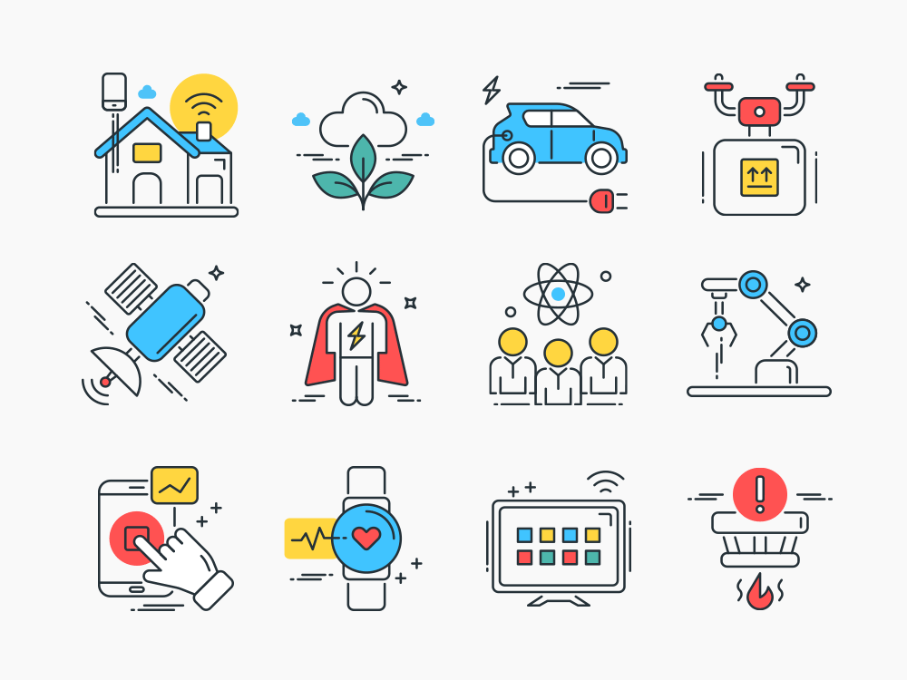 Smart Tech Icons by David Van Der Ende on Dribbble