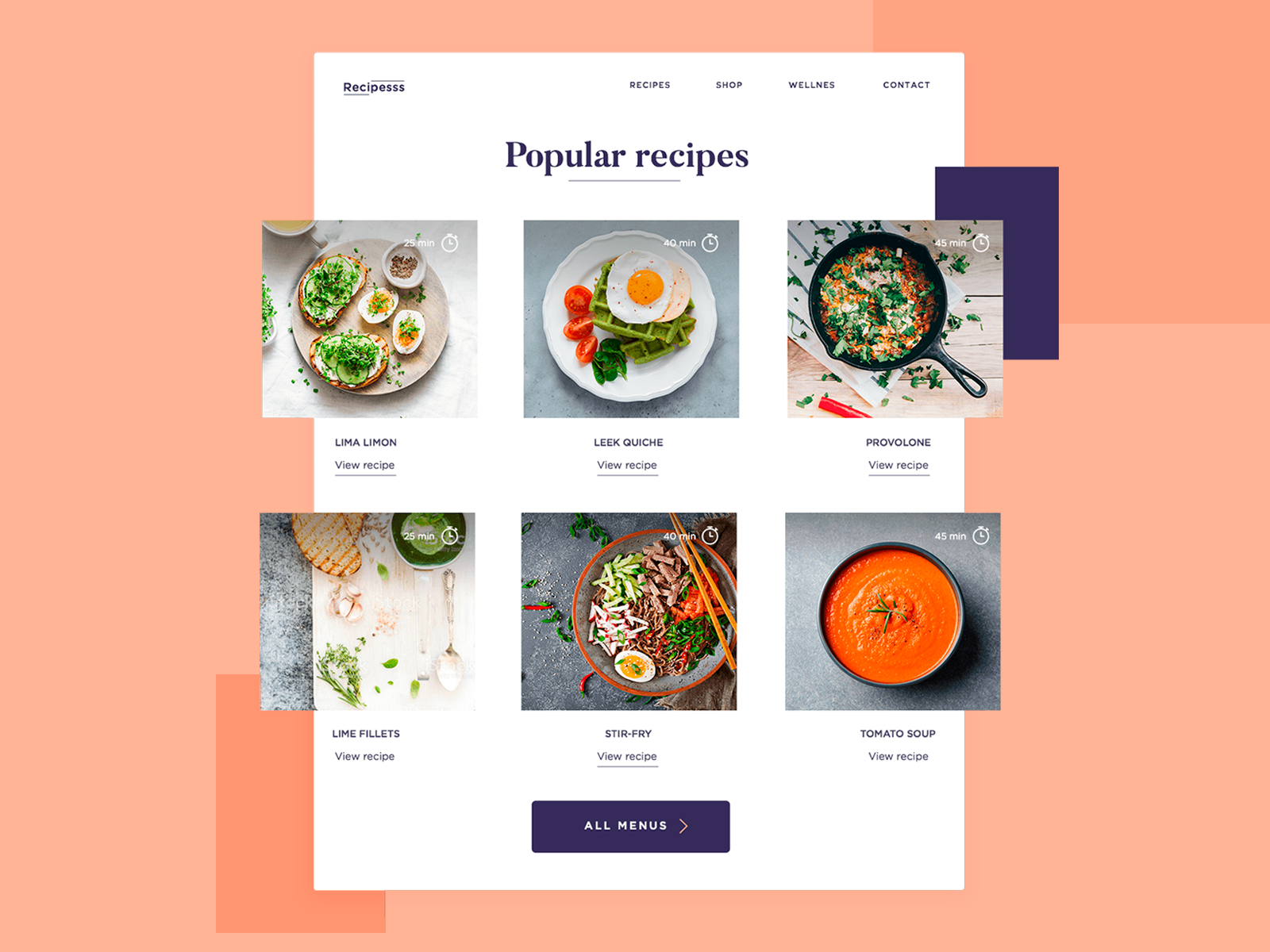 Pleasing grid UI design by Elena Roca Llobera for Justinmind on Dribbble