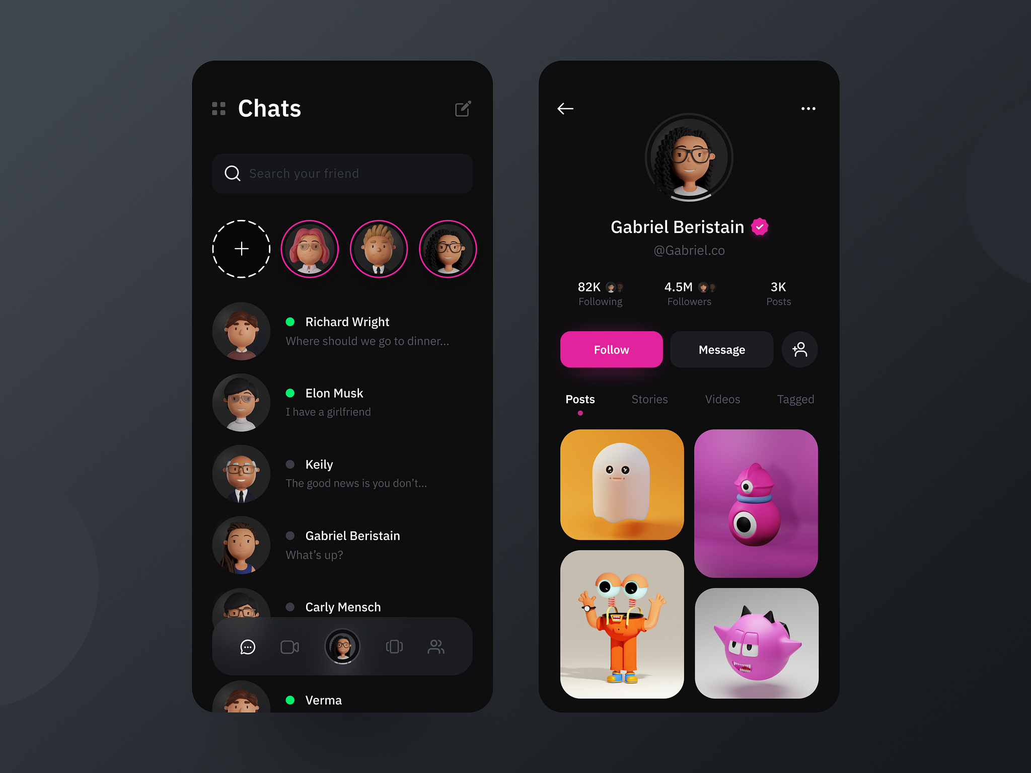 Social Media App by Shahruk Ahmed on Dribbble