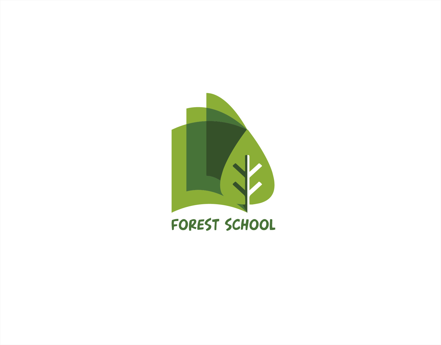 Logo - ForestSchool by Natalia Mujirishvili on Dribbble