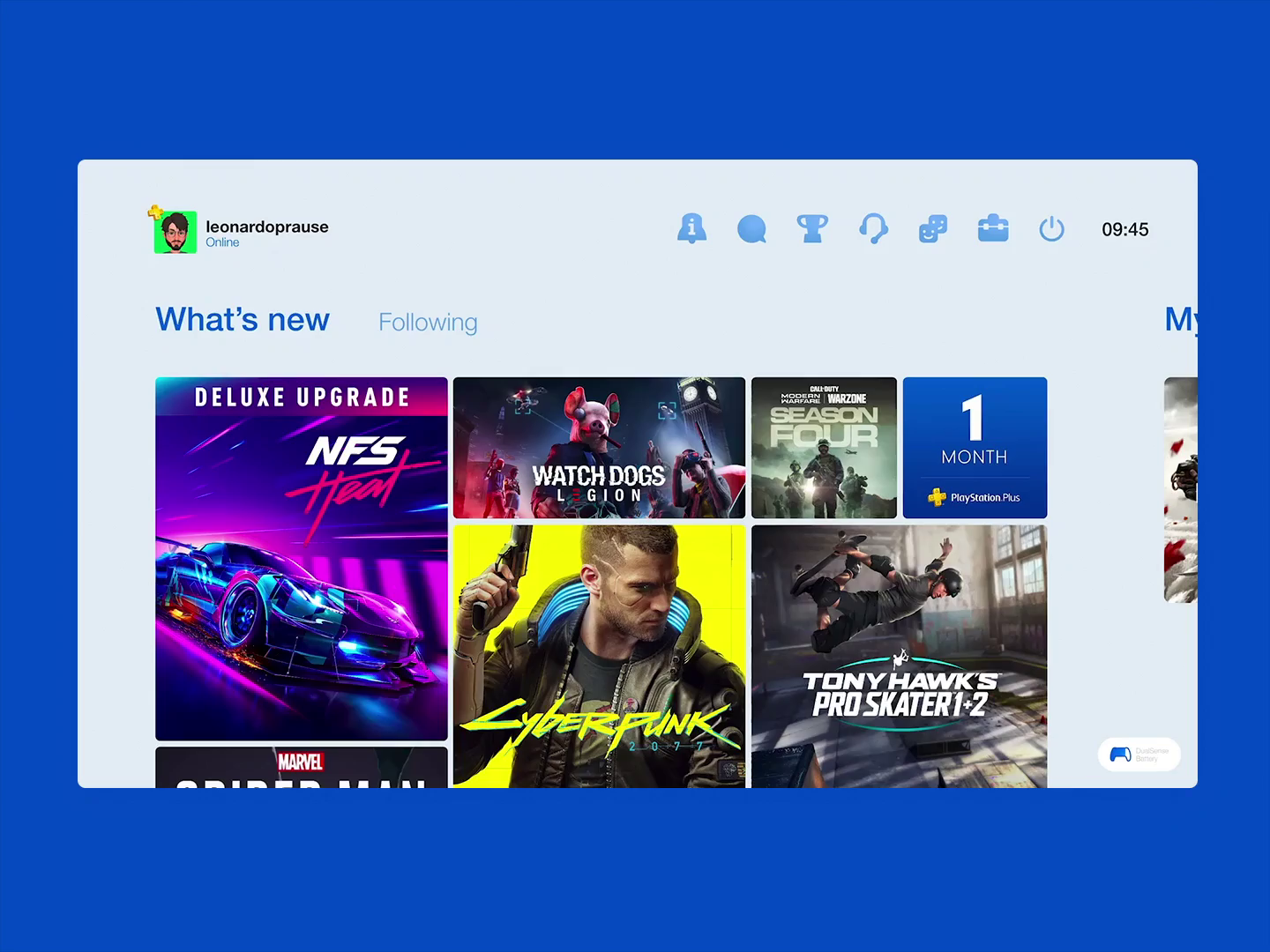 PS5 Interface by Leonardo Prause on Dribbble