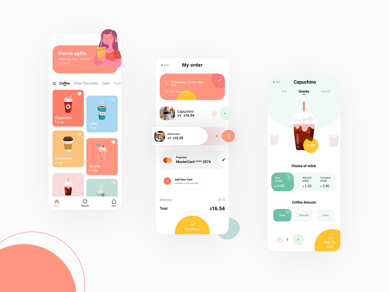 Sweets Ordering App UI by visiolab on Dribbble