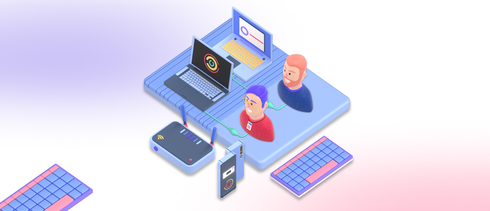Free 3D Isometric Design & Scenes by IconShock & ByPeople on Dribbble