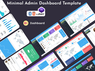 Minimal - Responsive Bootstrap 4 Admin Dashboard & WebApp by Dipesh Patel 🚀 on Dribbble