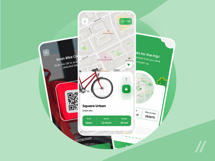 Bike Rent App by Stanislav Lebedev for Purrweb UI/UX Agency on Dribbble