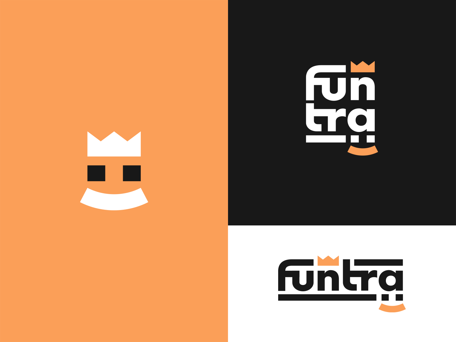 funtra responsive logo by Daniel Bodea / Kreatank on Dribbble