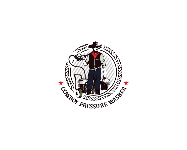 Cowboy Pressure Waher by Cucu Koswara on Dribbble