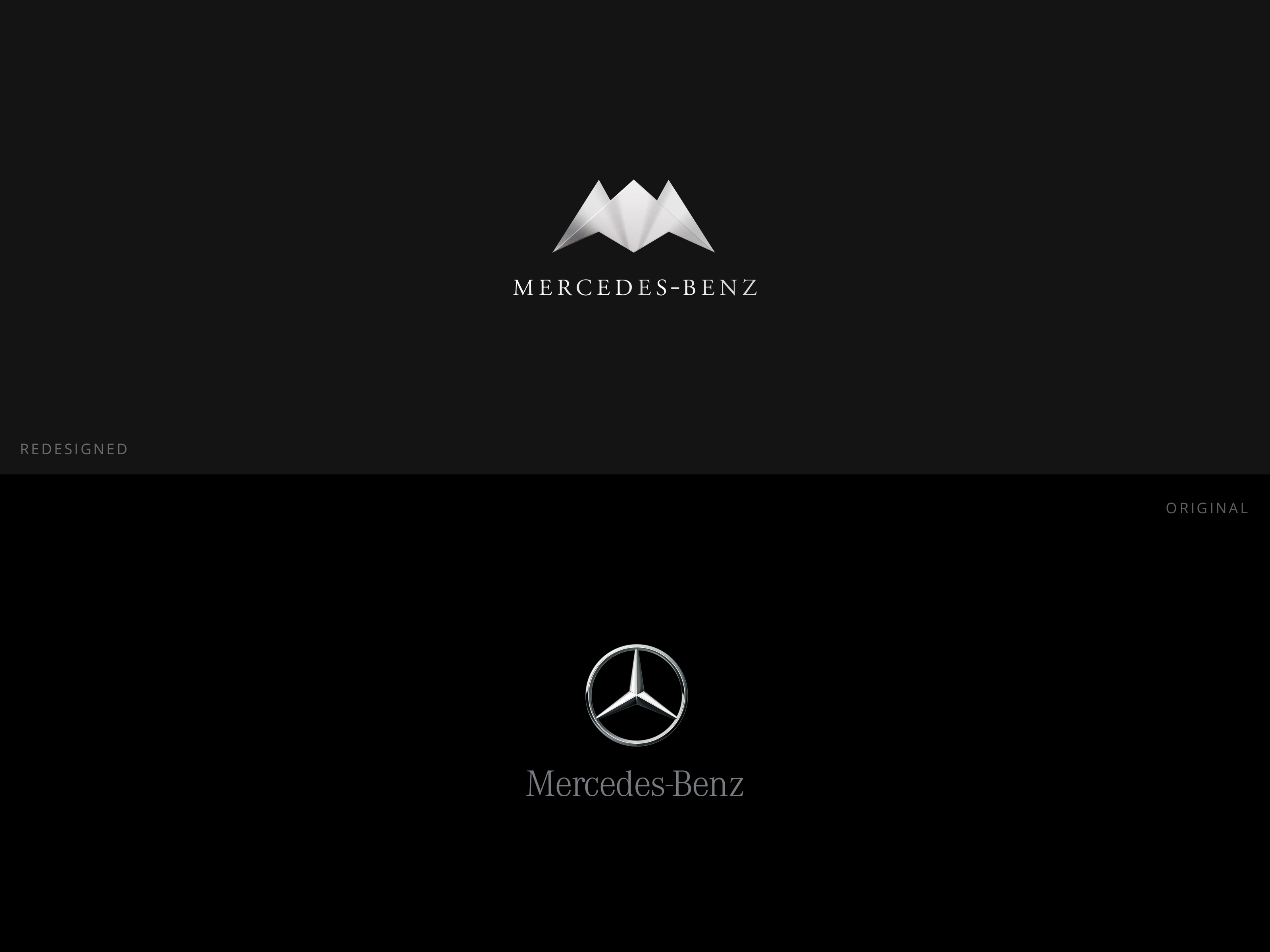 Mercedes Logo Black Background 4k