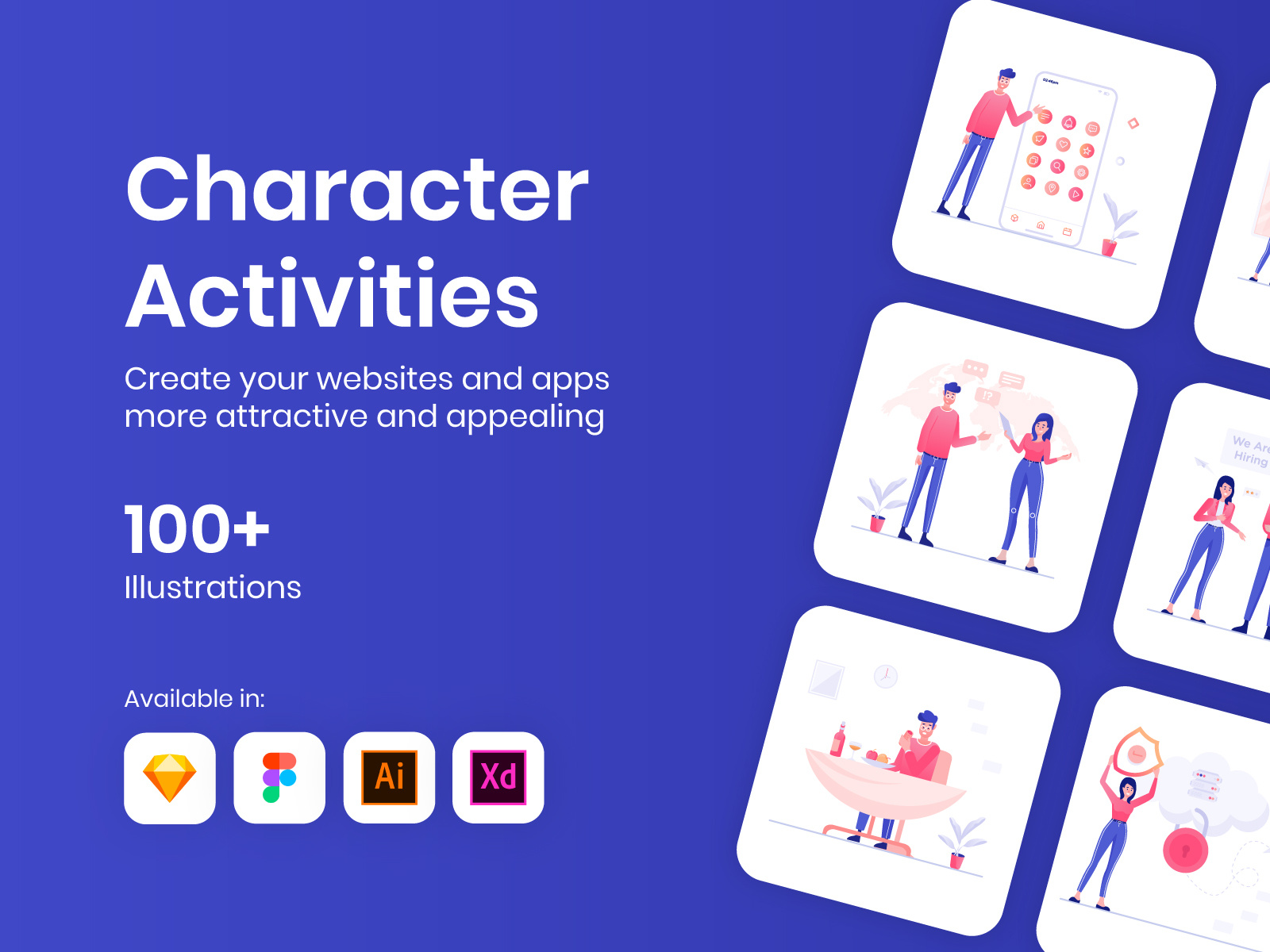 100+ Character Activities Illustrations by Smashing Stocks on Dribbble