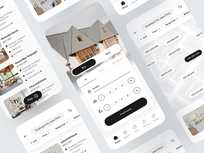 Real Estate UI designs, themes, templates and downloadable graphic ...