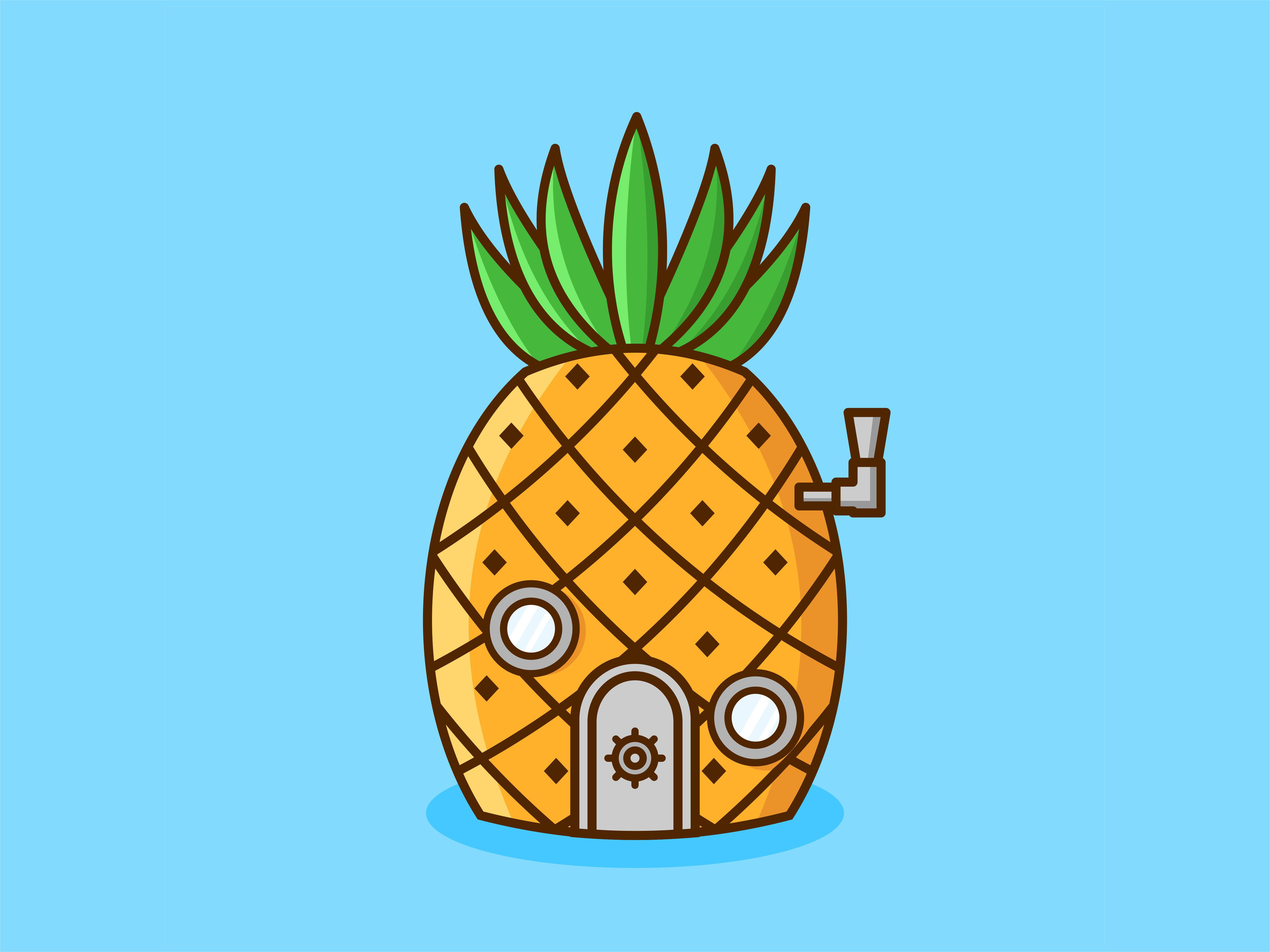 spongebob home by adib ismawan on Dribbble
