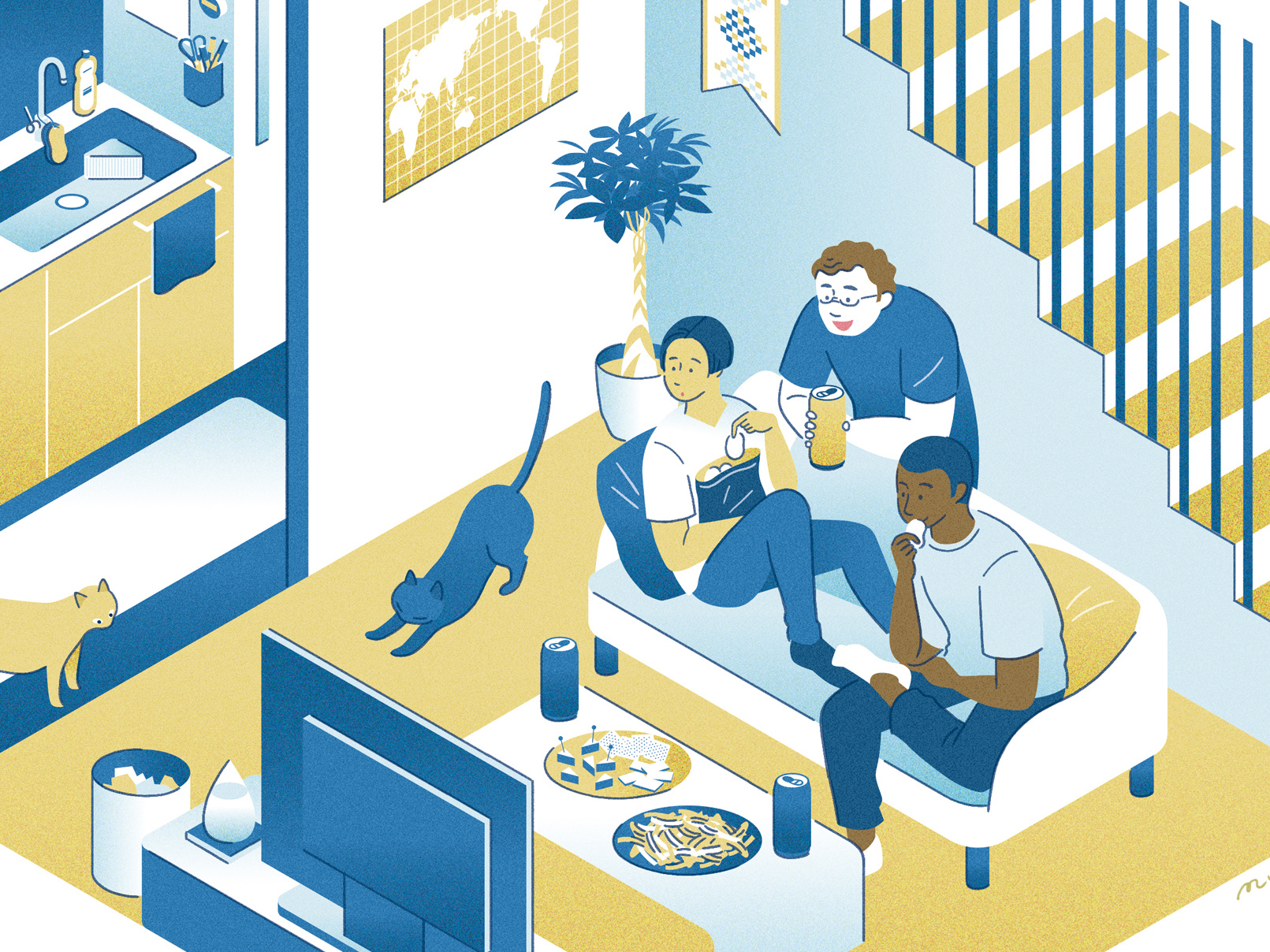 shared house by Mutsumi Kawazoe on Dribbble