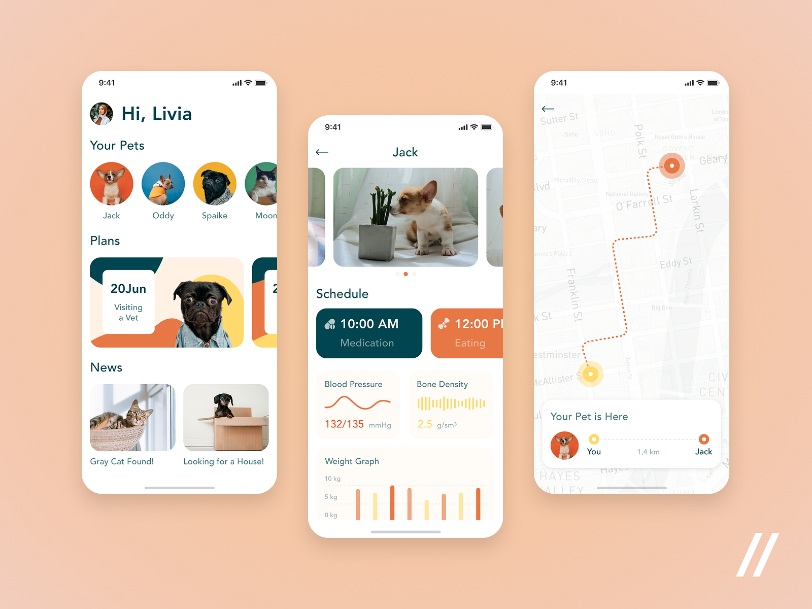 Pet App Design by Purrweb UI/UX Agency on Dribbble