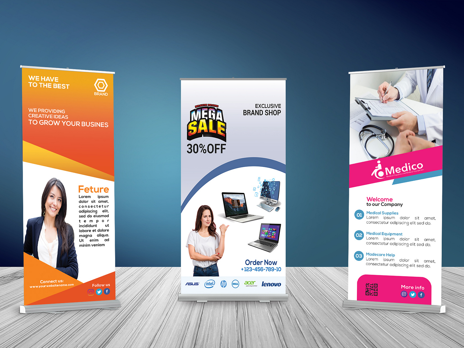 X-Stand Banner Design by Hasan Ahmed on Dribbble