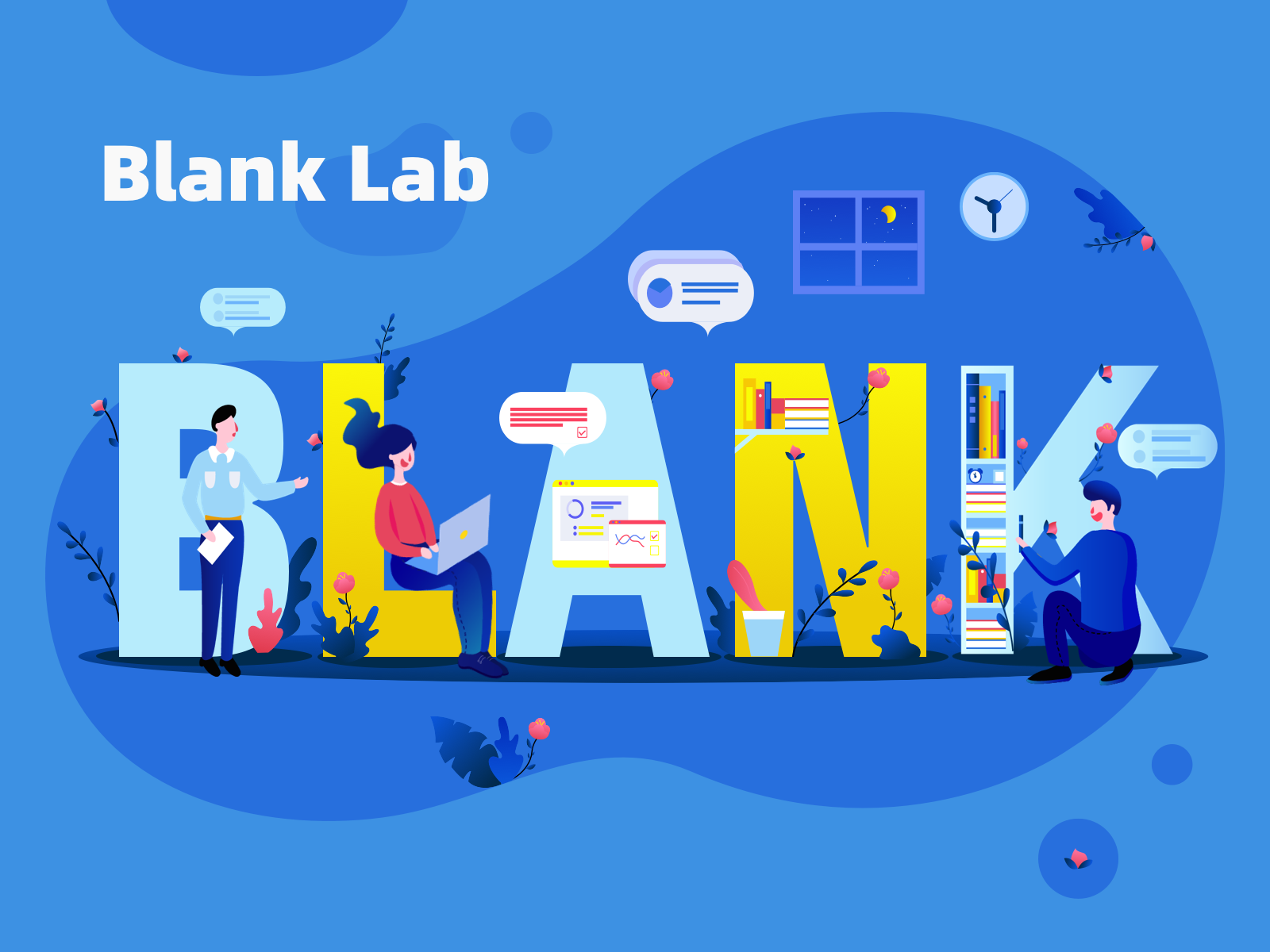 Blank Lab illustration by LanyeNan on Dribbble