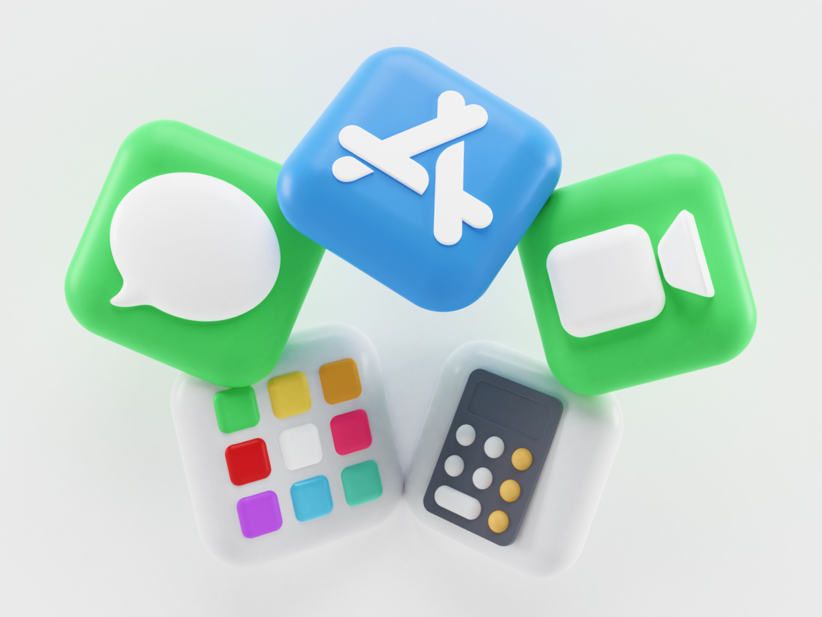 3D app icon concepts inspired by Apple's Big Sur reveal | Dribbble ...
