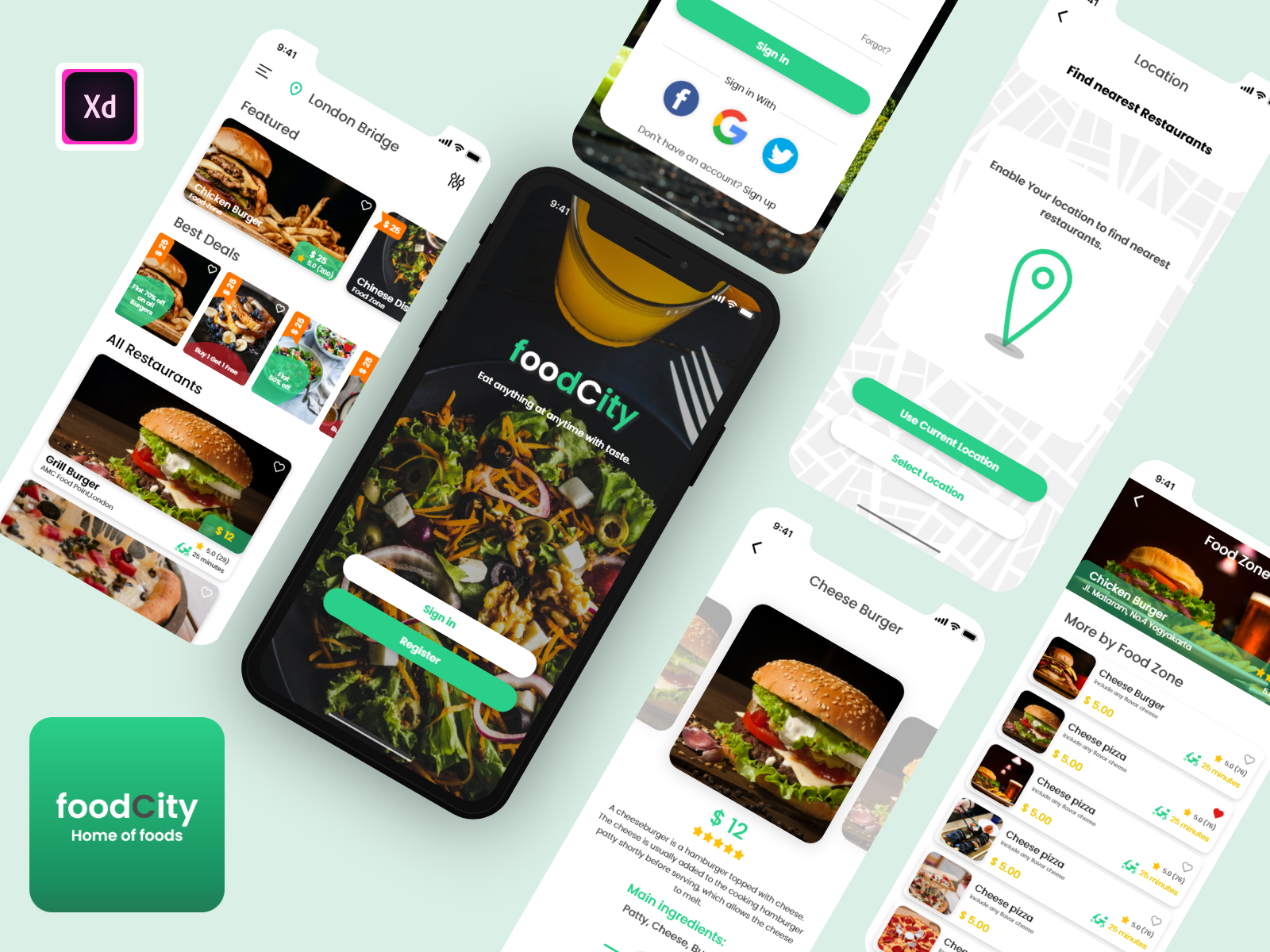 Food App by KHALIL NAZIR on Dribbble