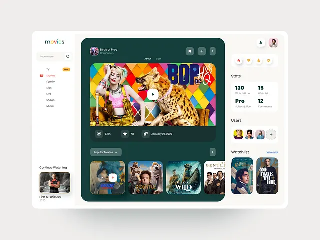 Movie Website designs, themes, templates and downloadable graphic ...