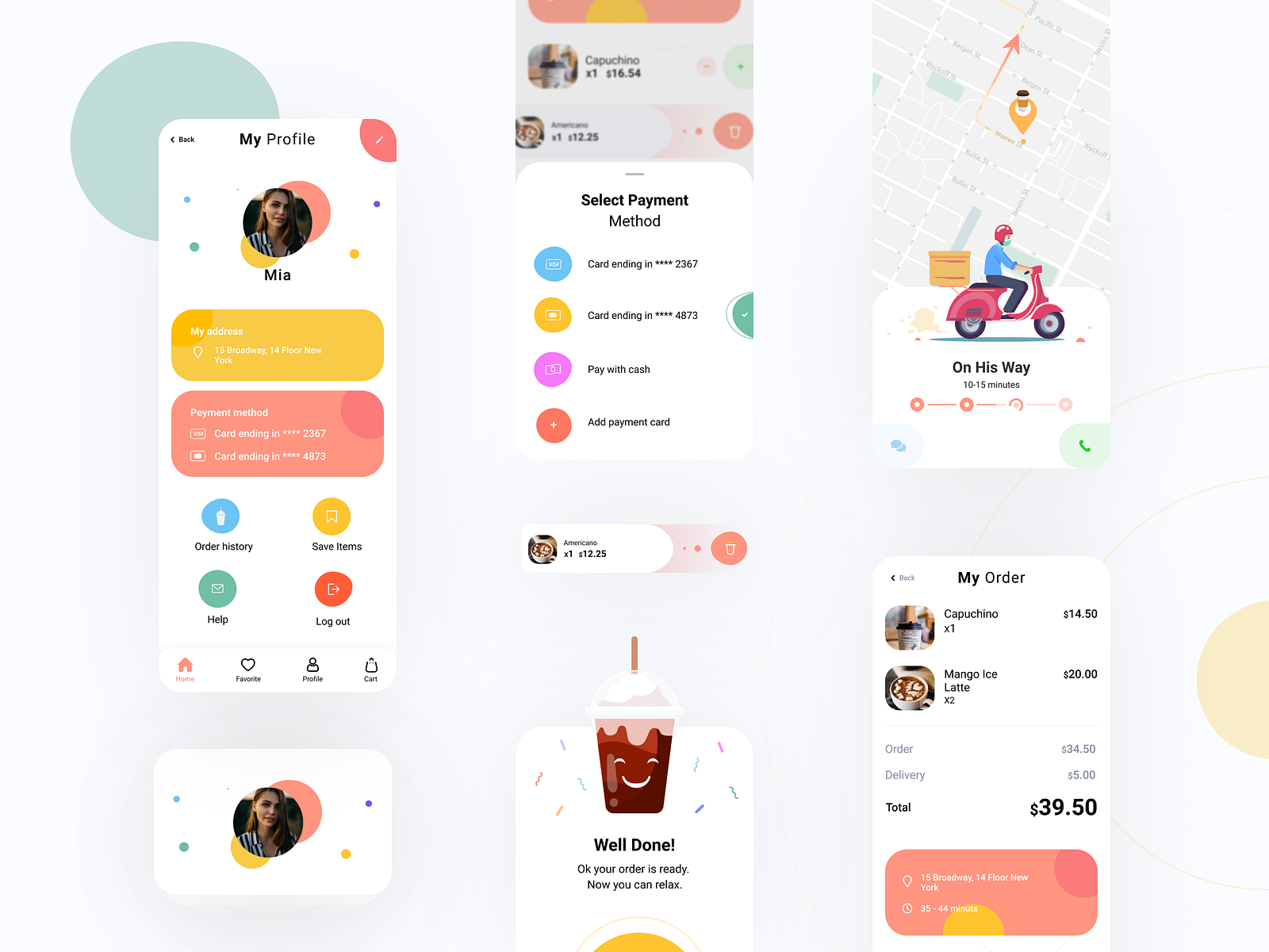 Sweets Ordering App UI by visiolab on Dribbble