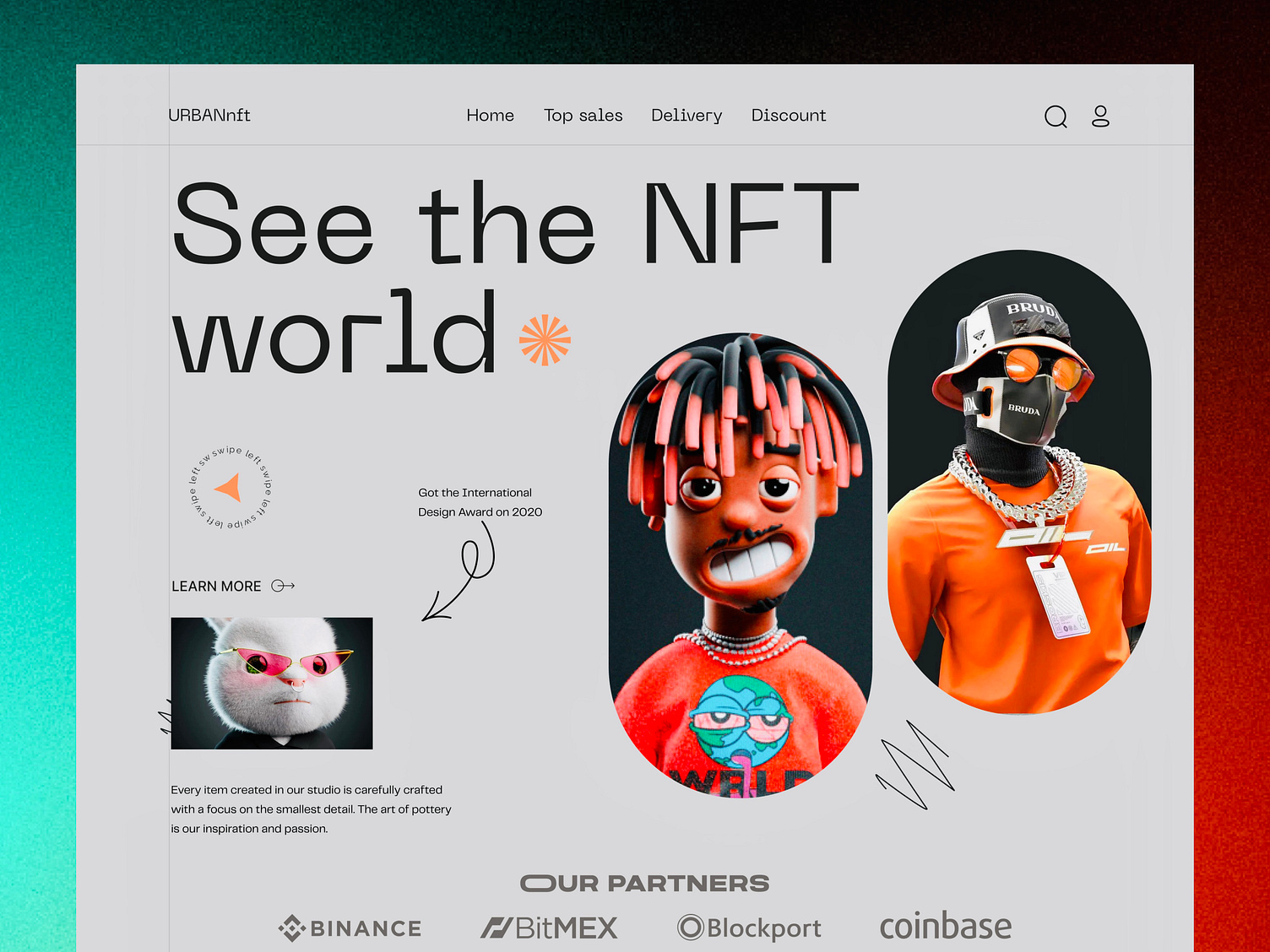 Urban NFT website by Emon Pixels for Ui Sharks on Dribbble